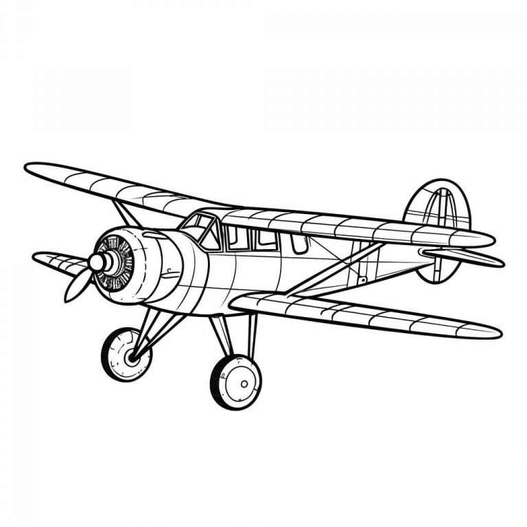 WW2 Airplane Color Sheets (Free & Printable)