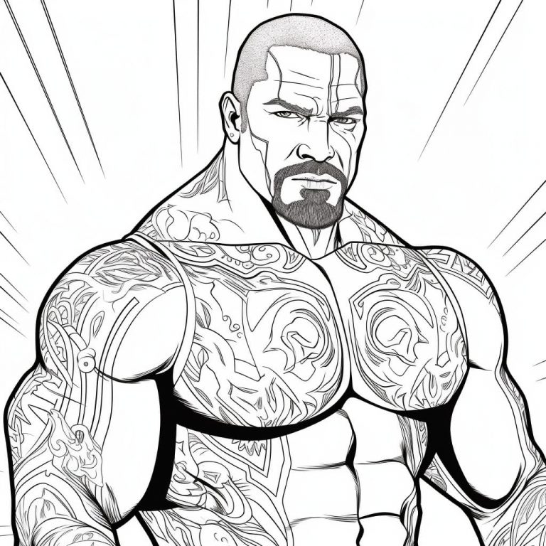 WWE pictures to color (free & printable)