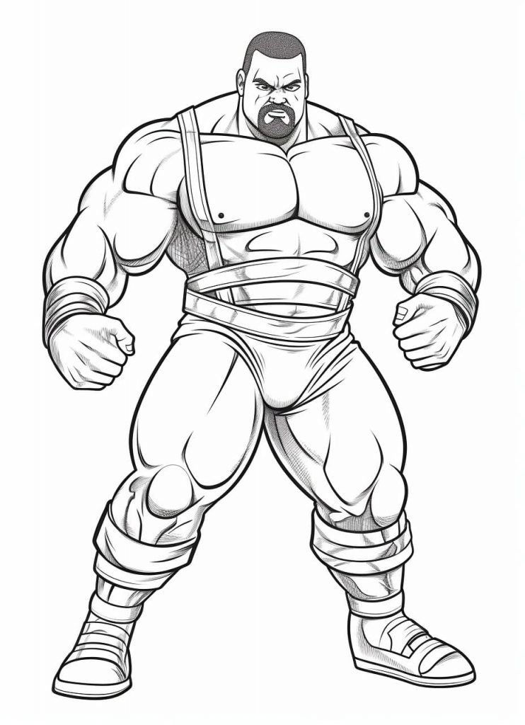 WWE pictures to color (free & printable)