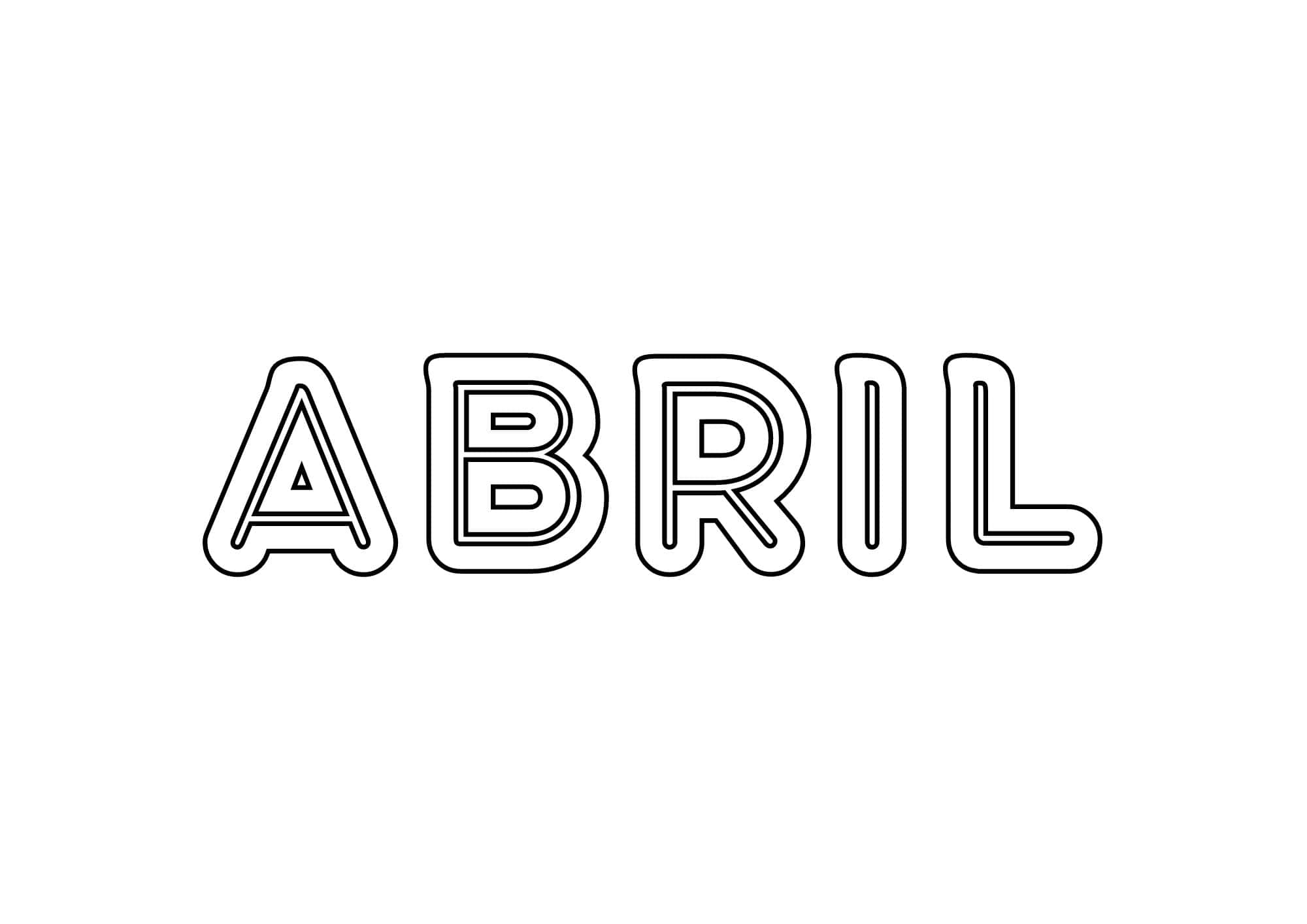 Abril | Dibujos para imprimir y colorear (gratis) - Kokoprint.com