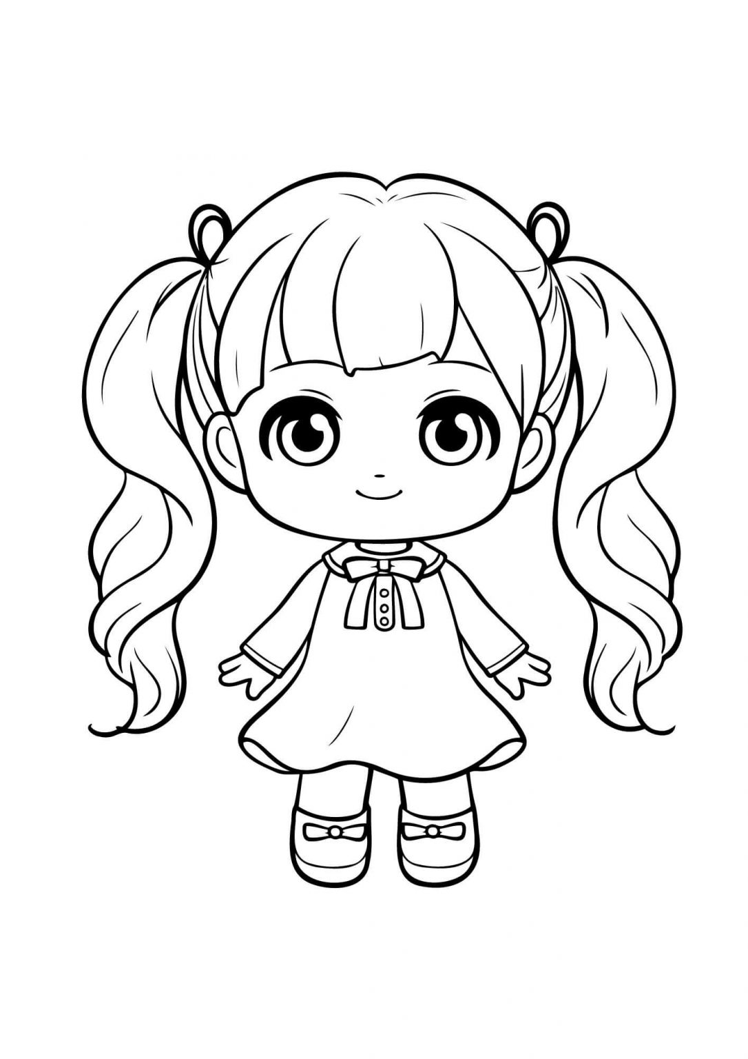 Ausmalbilder Puppen (100% Kostenlos zum Ausdrucken) - Kokoprint.com