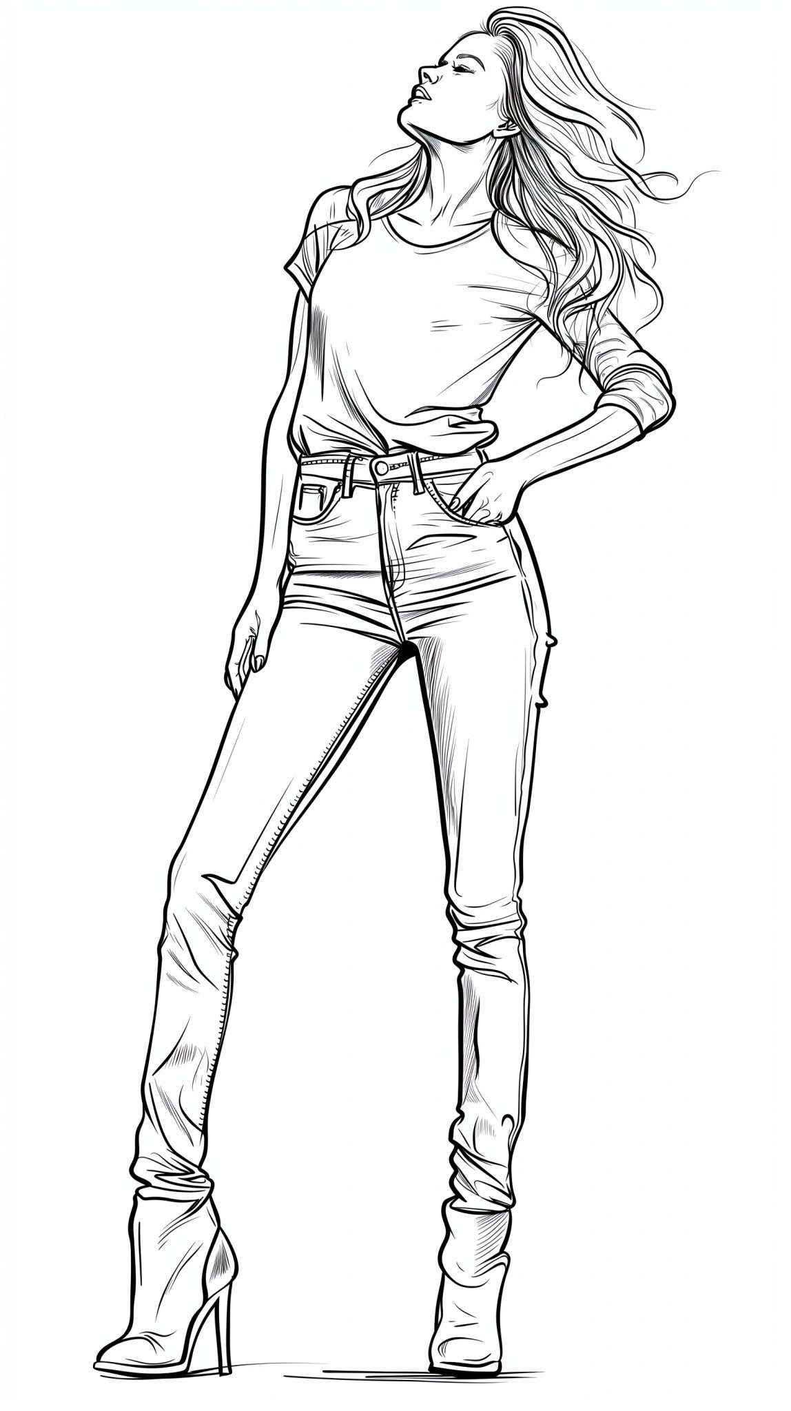 Top model | Dibujos para imprimir y colorear (gratis) - Kokoprint.com