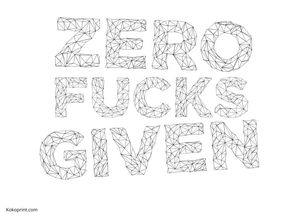 Bad word coloring pages - Kokoprint.com