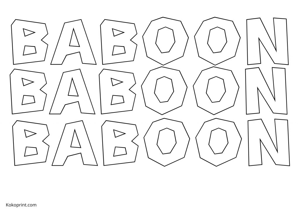 Bad word coloring pages - Kokoprint.com