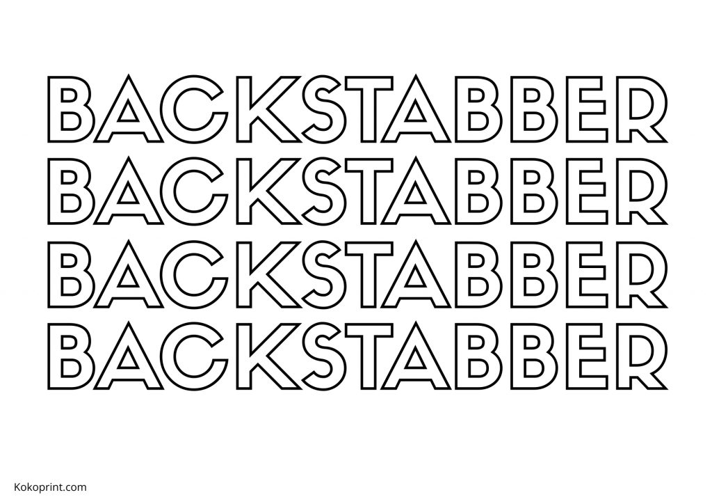 Bad word coloring pages - Kokoprint.com