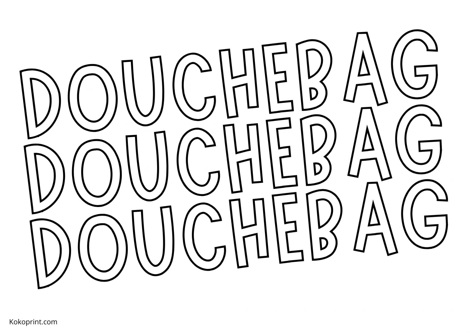 Coloring pages with cuss words - Kokoprint.com