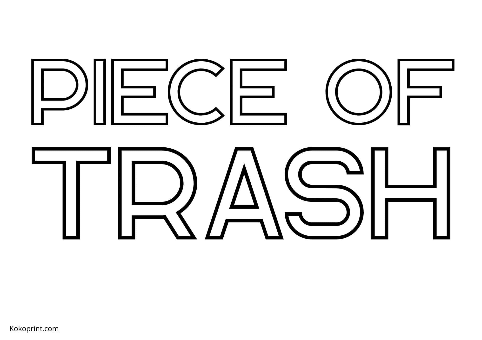 10 Cuss word coloring pages (printable) - Kokoprint.com