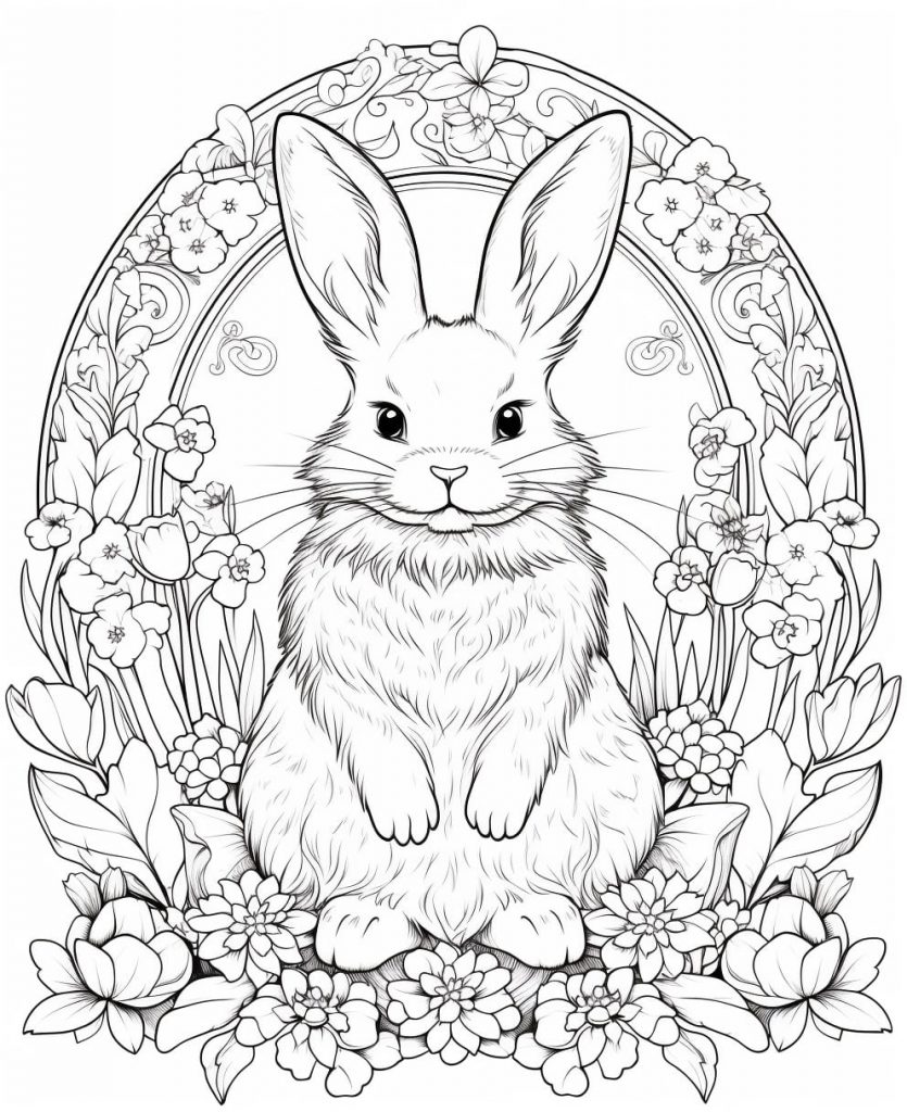 Easter coloring pages adult - Kokoprint.com