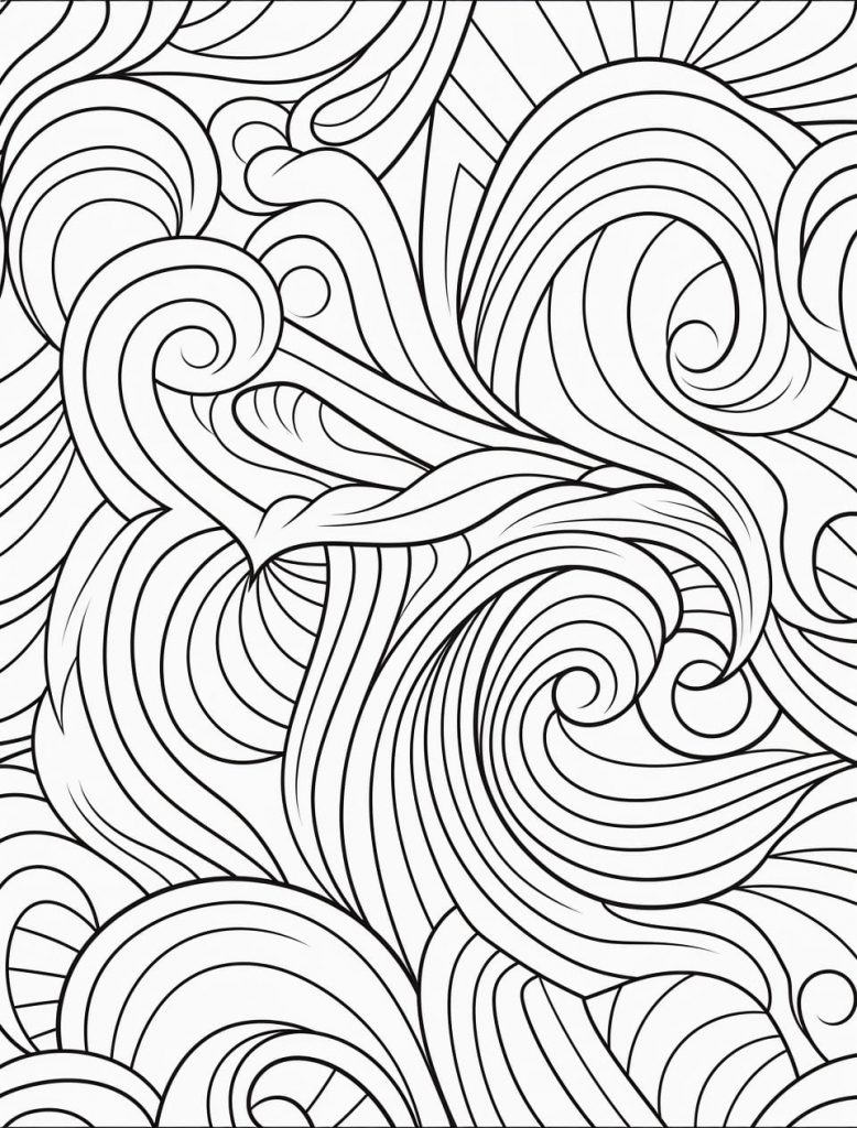 Free printable adult coloring pages - Kokoprint.com