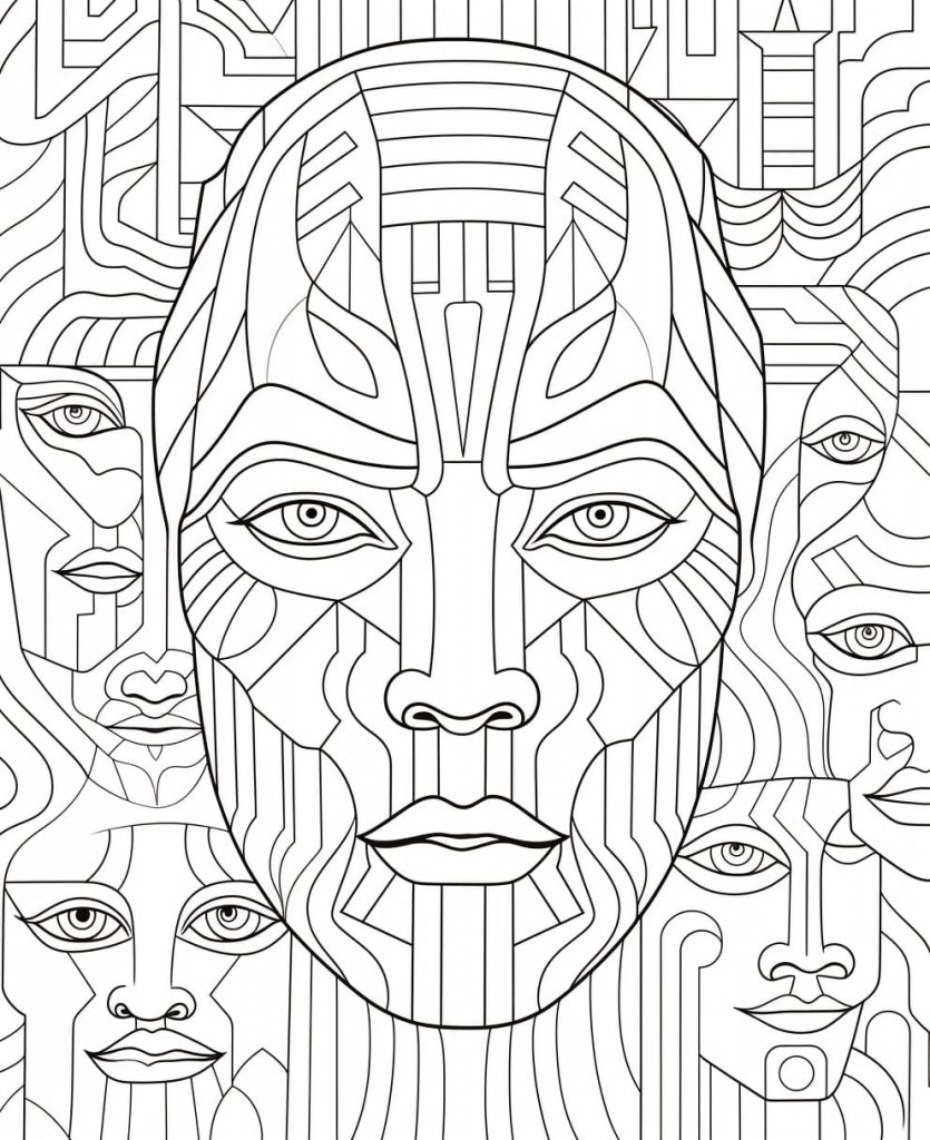 Free printable coloring pages for adults advanced - Kokoprint.com