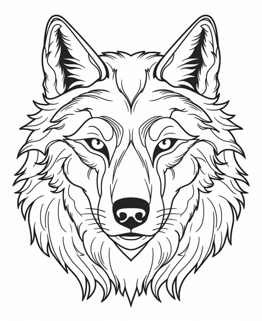 Lobo | Dibujos para imprimir y colorear (gratis) - Kokoprint.com