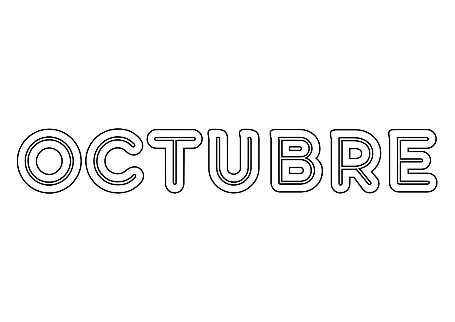 Octubre | Dibujos para imprimir y colorear (gratis) - Kokoprint.com