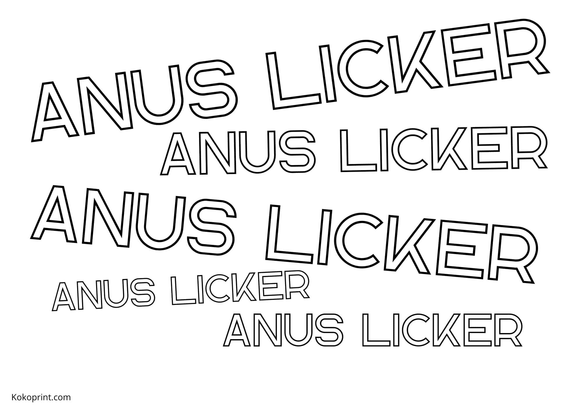 Offensive vulgar coloring pages - Kokoprint.com