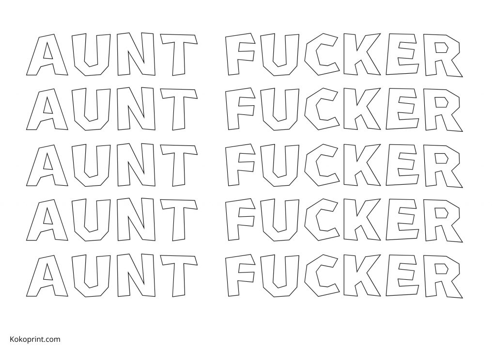 Offensive vulgar coloring pages - Kokoprint.com