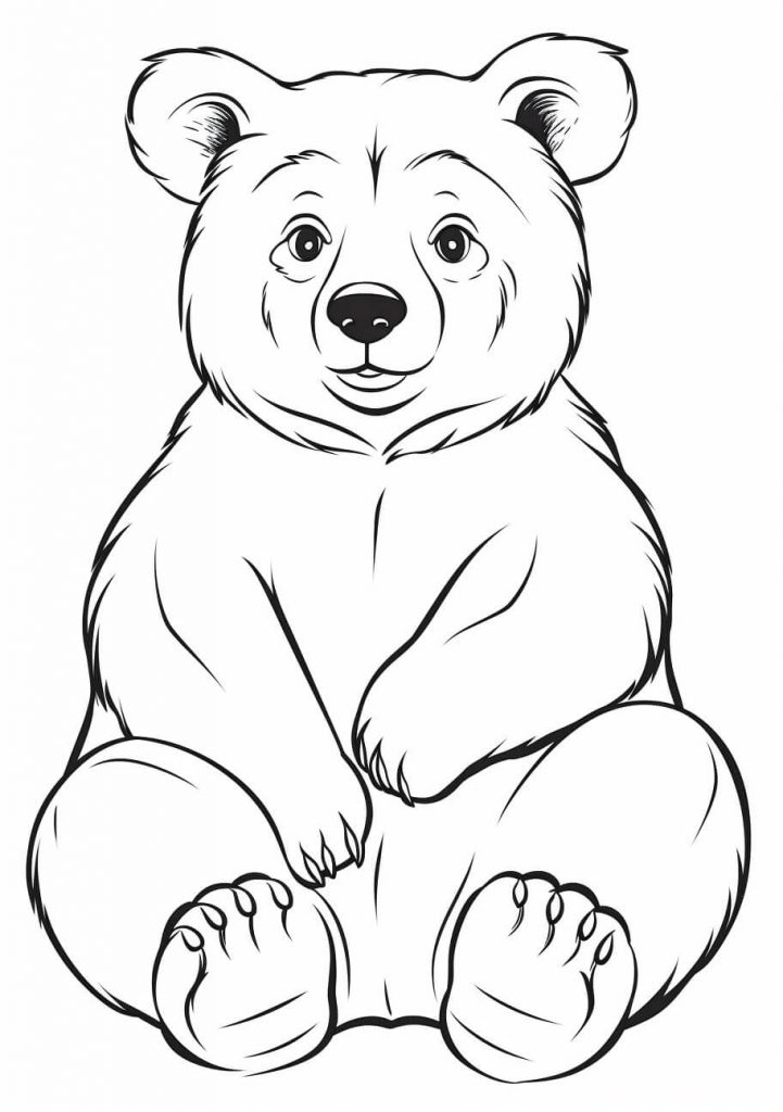 Oso | Dibujos para imprimir y colorear (gratis) - Kokoprint.com