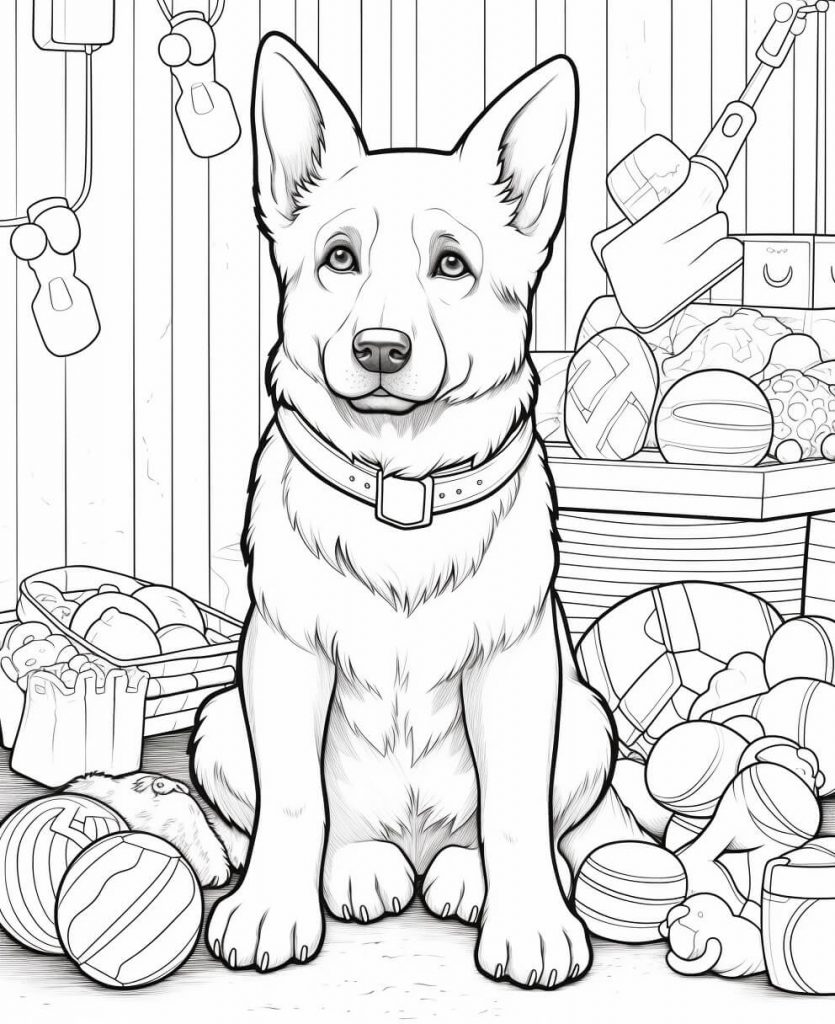 Perro | Dibujos para imprimir y colorear (gratis) - Kokoprint.com