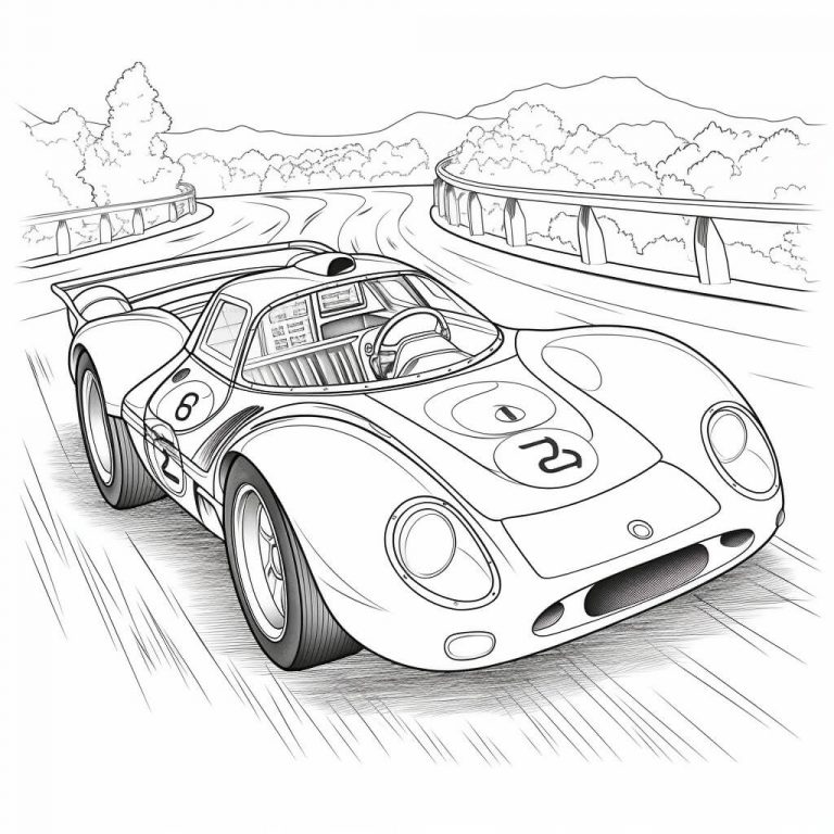 Rennwagen Ausmalbilder (100% Kostenlos zum Ausdrucken) - Kokoprint.com