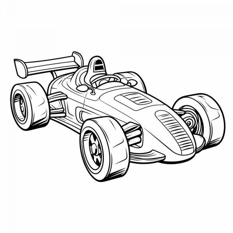 Rennwagen Ausmalbilder (100% Kostenlos zum Ausdrucken) - Kokoprint.com