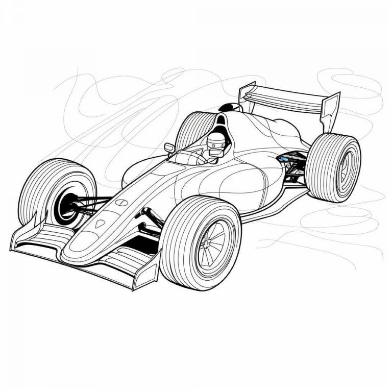 Rennwagen Ausmalbilder (100% Kostenlos zum Ausdrucken) - Kokoprint.com