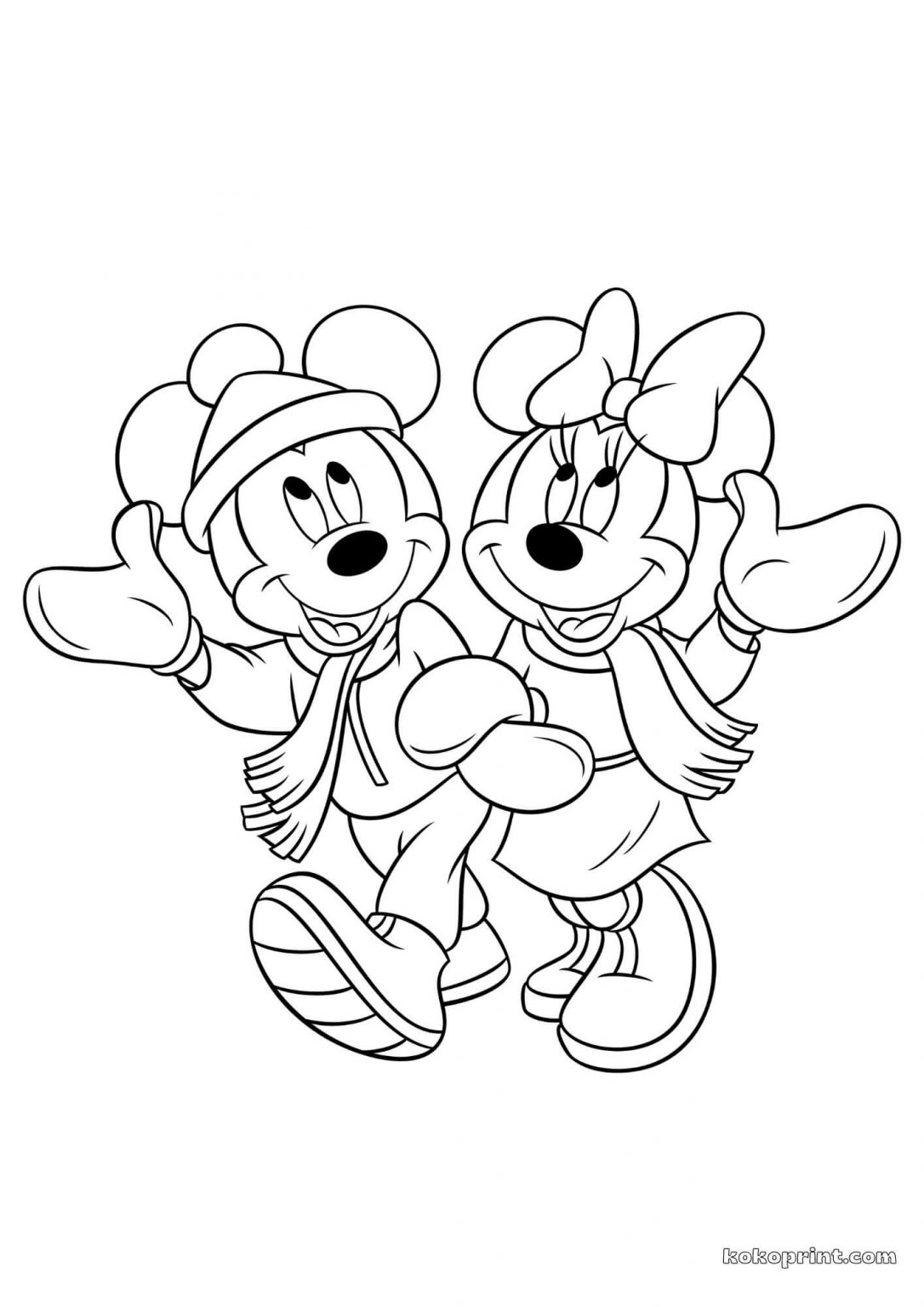 Micky Maus Ausmalbilder (100% Kostenlos zum Ausdrucken) - Kokoprint.com