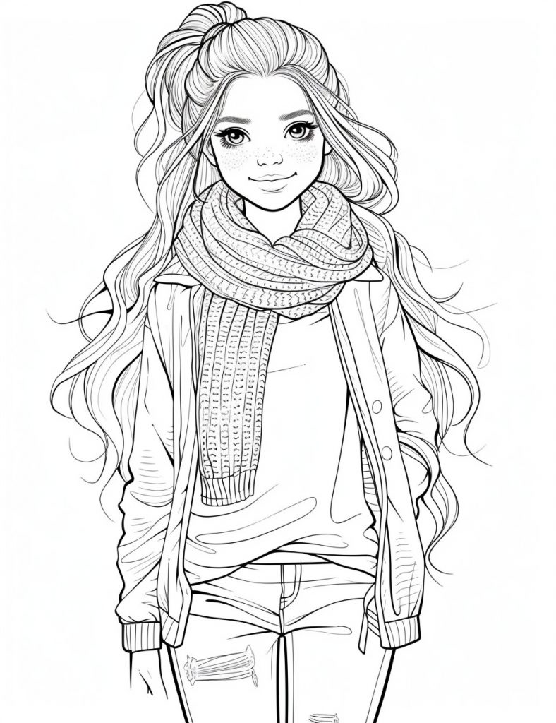 Top model | Dibujos para imprimir y colorear (gratis) - Kokoprint.com