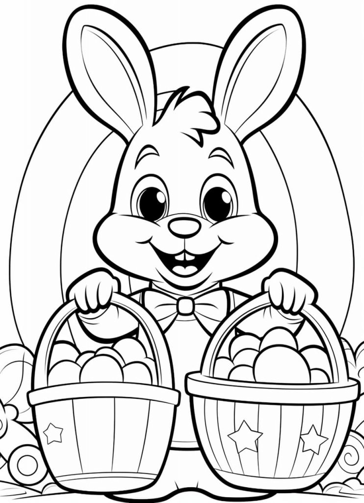 Easter Color Sheet (Free + Printable)