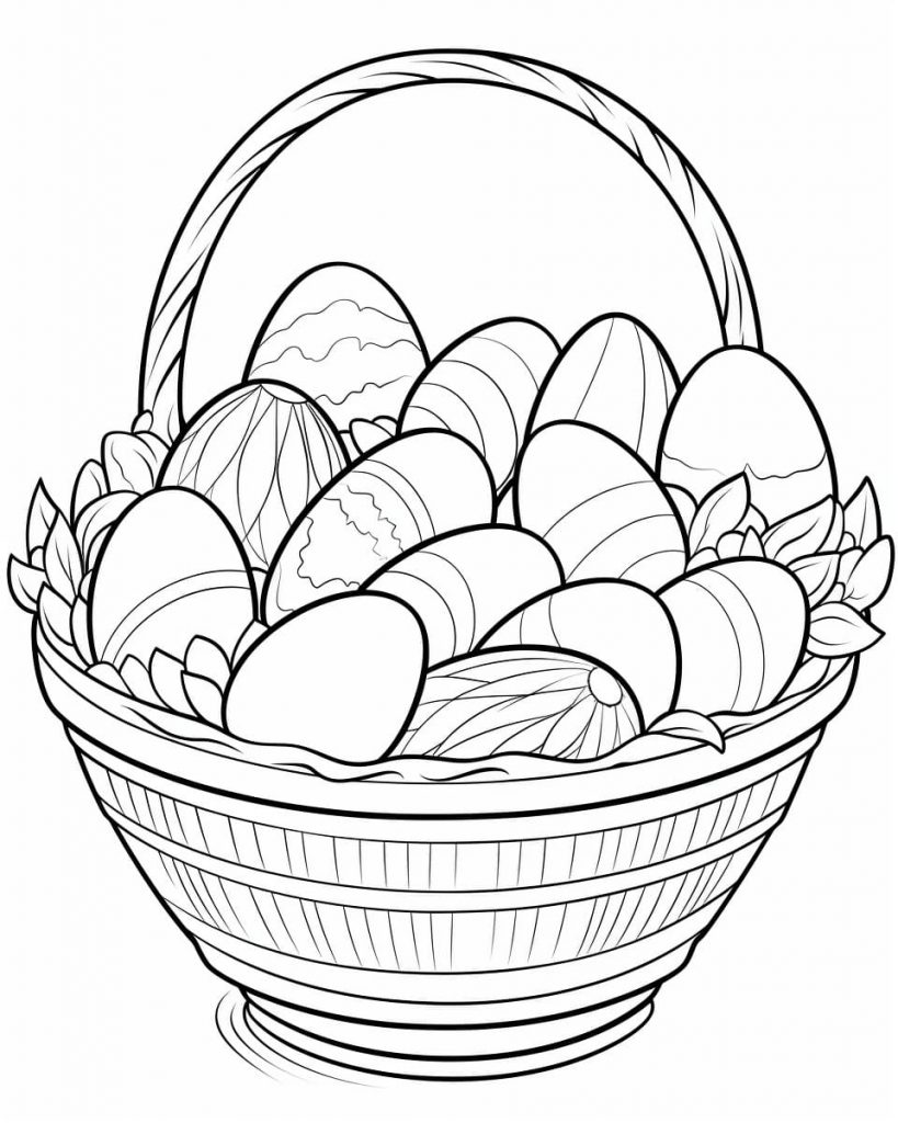Easter Color Sheet (Free + Printable)