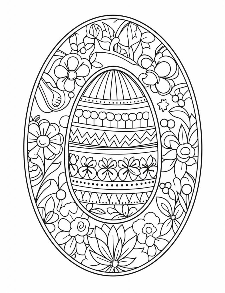 Easter Color Sheet (Free + Printable)