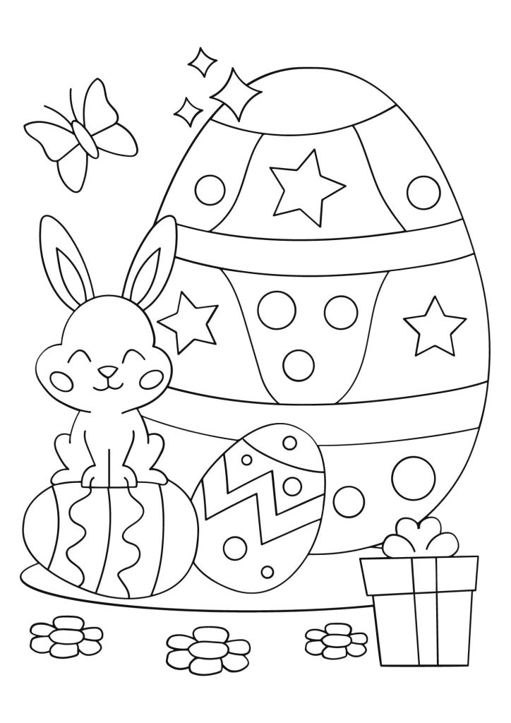 Easter Color Sheet (Free + Printable)