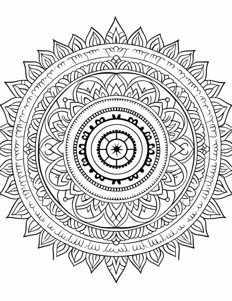Free mandala coloring pages - Kokoprint.com