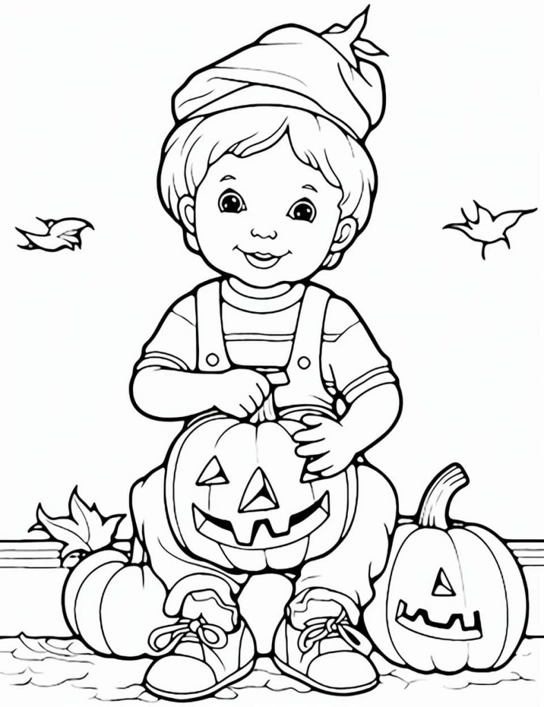 Halloween Color Sheet (Free + Printable)