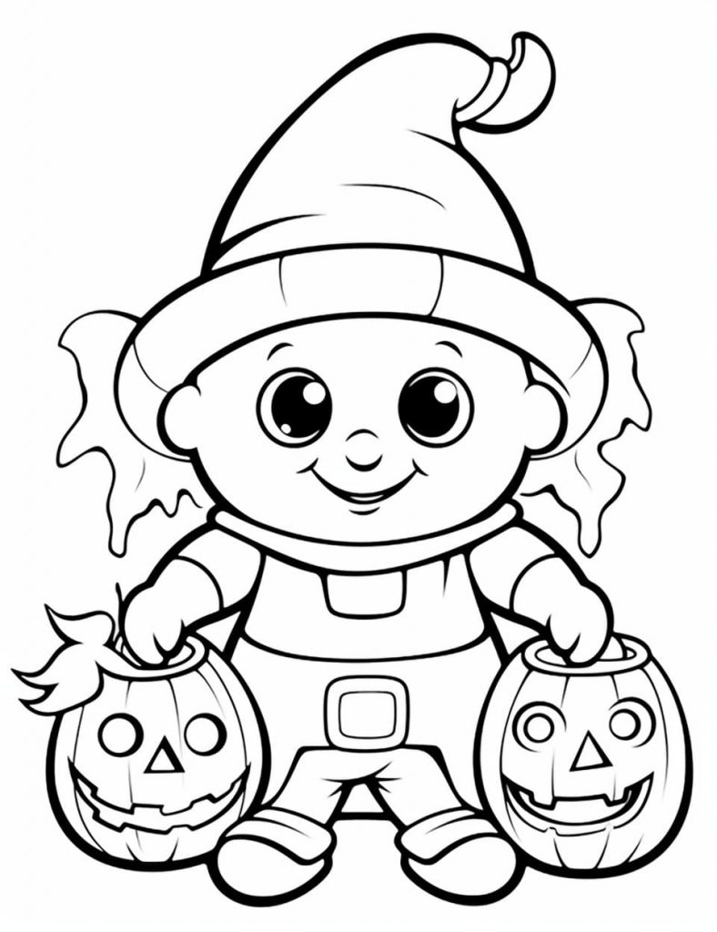 Halloween Color Sheet (Free + Printable)