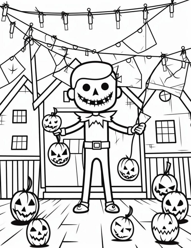 Halloween Color Sheet (Free + Printable)