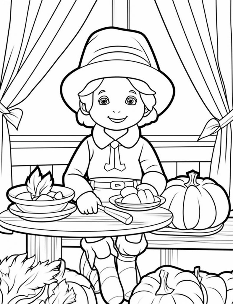 Erntedankfest Ausmalbilder (100% Kostenlos zum Ausdrucken) - Kokoprint.com