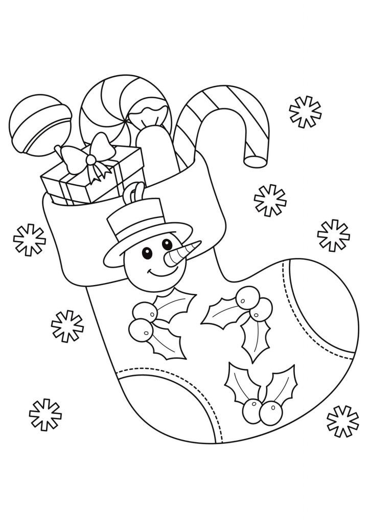 Christmas Color Sheet (Free + Printable)