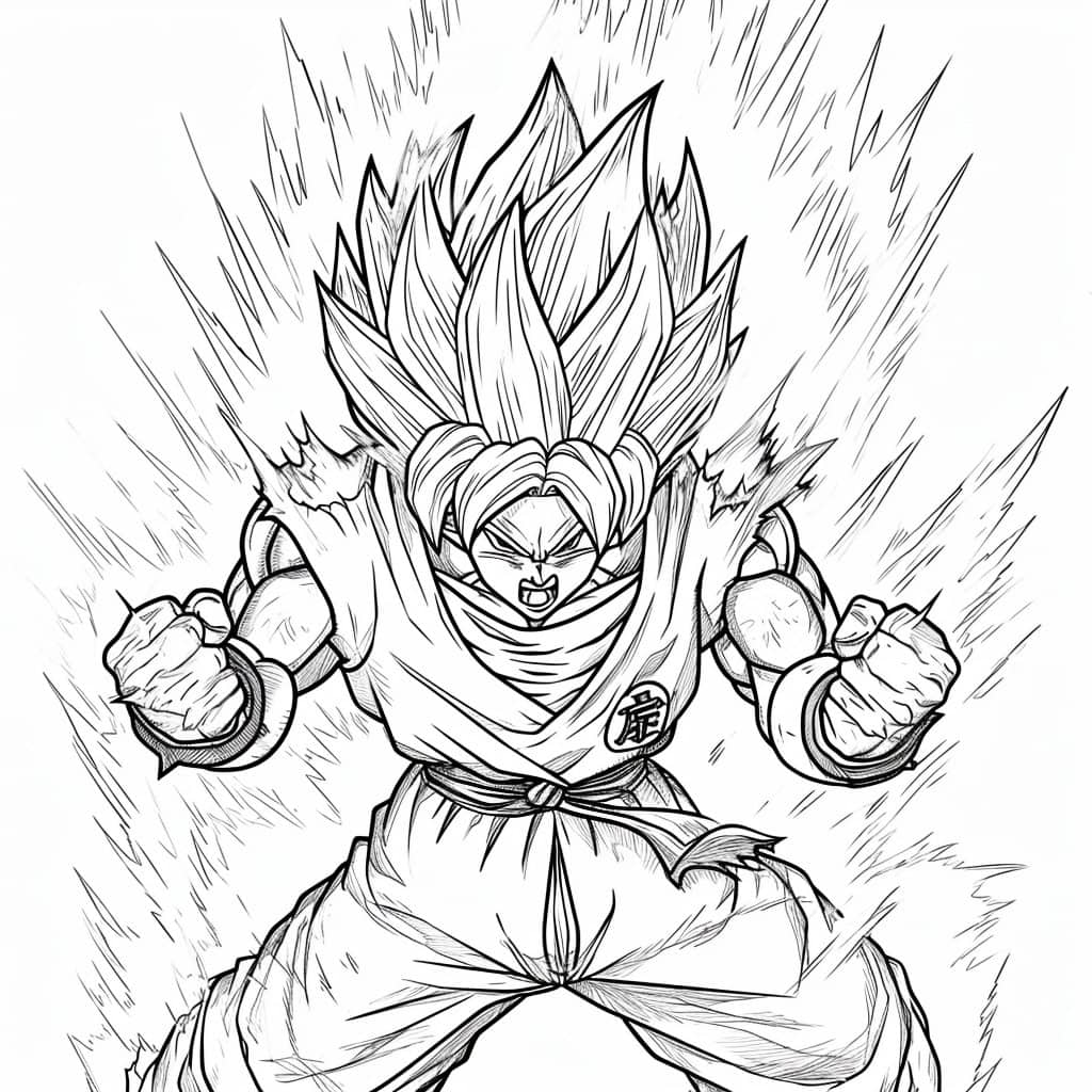 Manga coloring pages (printable & free) - Kokoprint.com